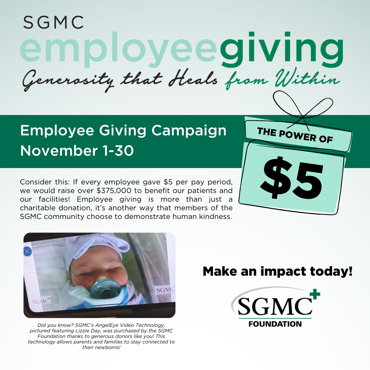Employee Giving - SGMC Foundation